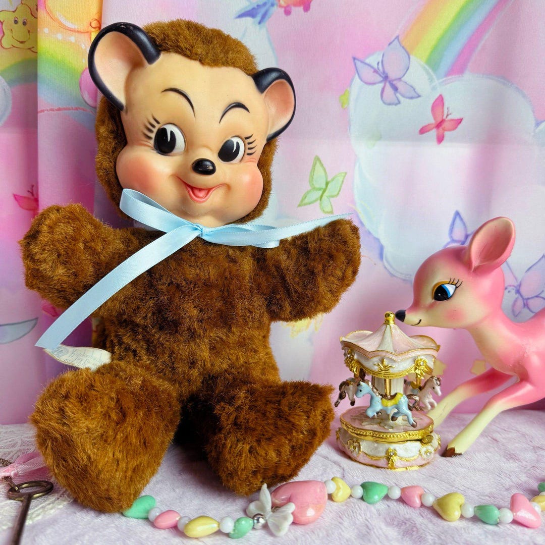 Vintage Knickerbocker Rubber Face Plush - Animals of Distinction ...