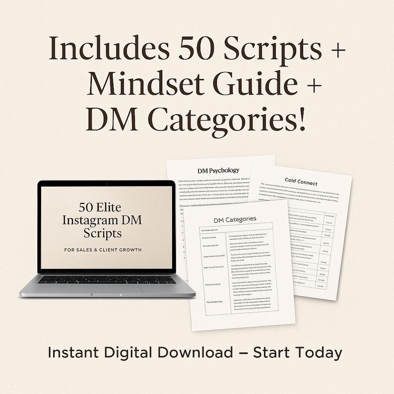 Instagram DM Scripts | Client Growth Templates (PDF + Word) - Etsy