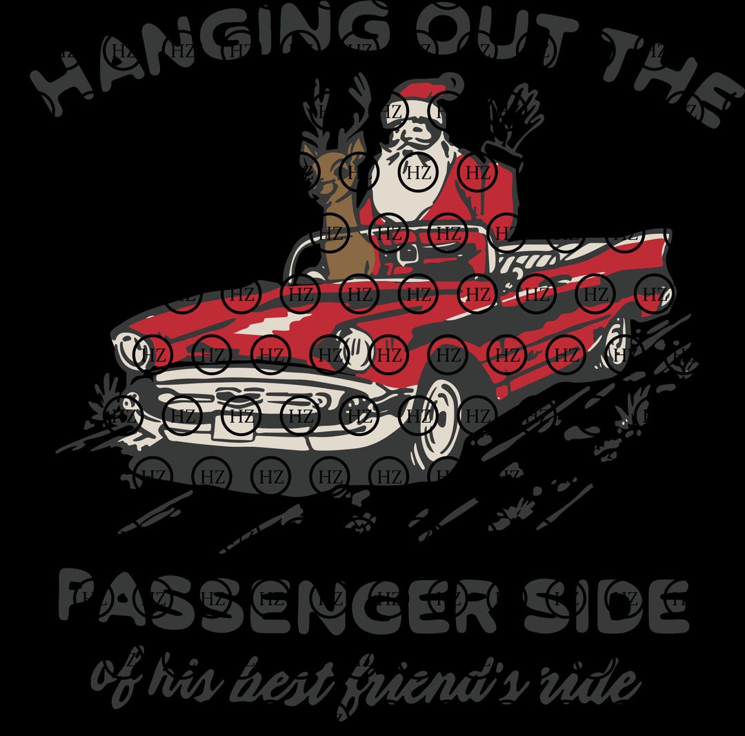 Santa Svg - Passenger Side - Svg and Png - Etsy