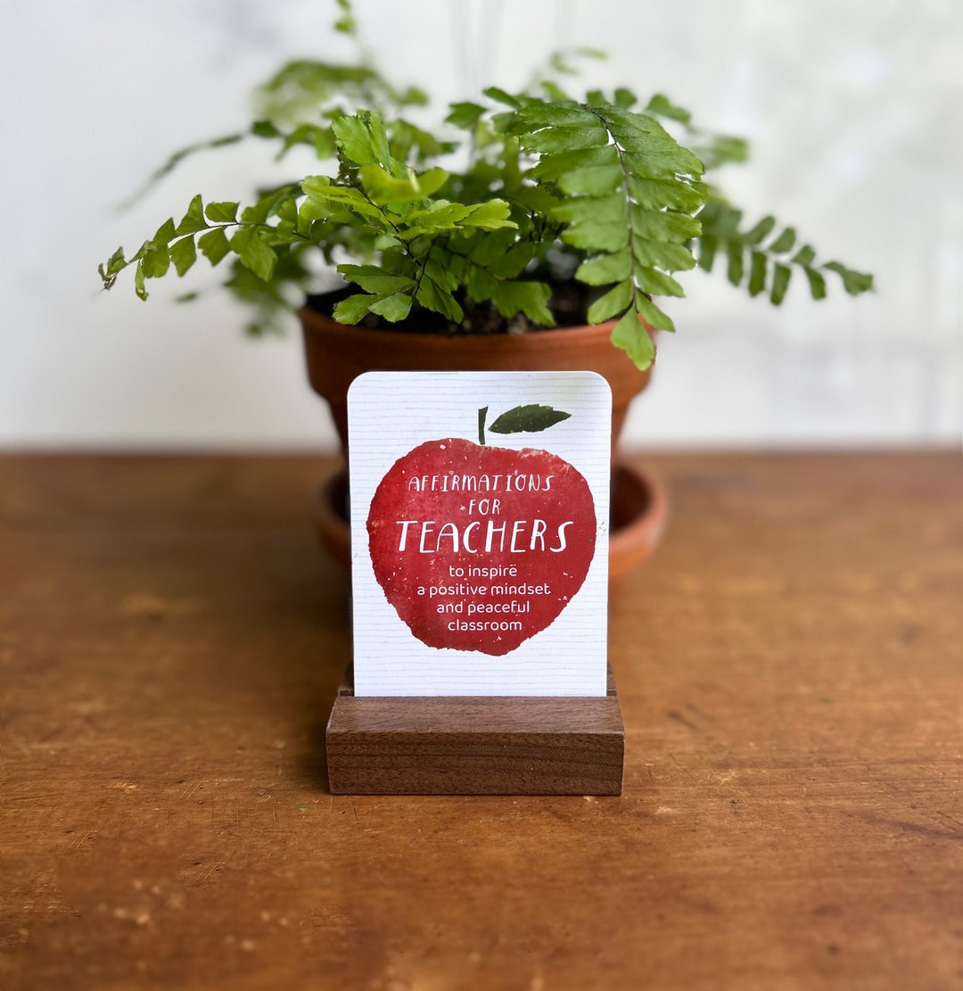 Teacher Positive Affirmation Cards Deck, Inspirational Gift for ...