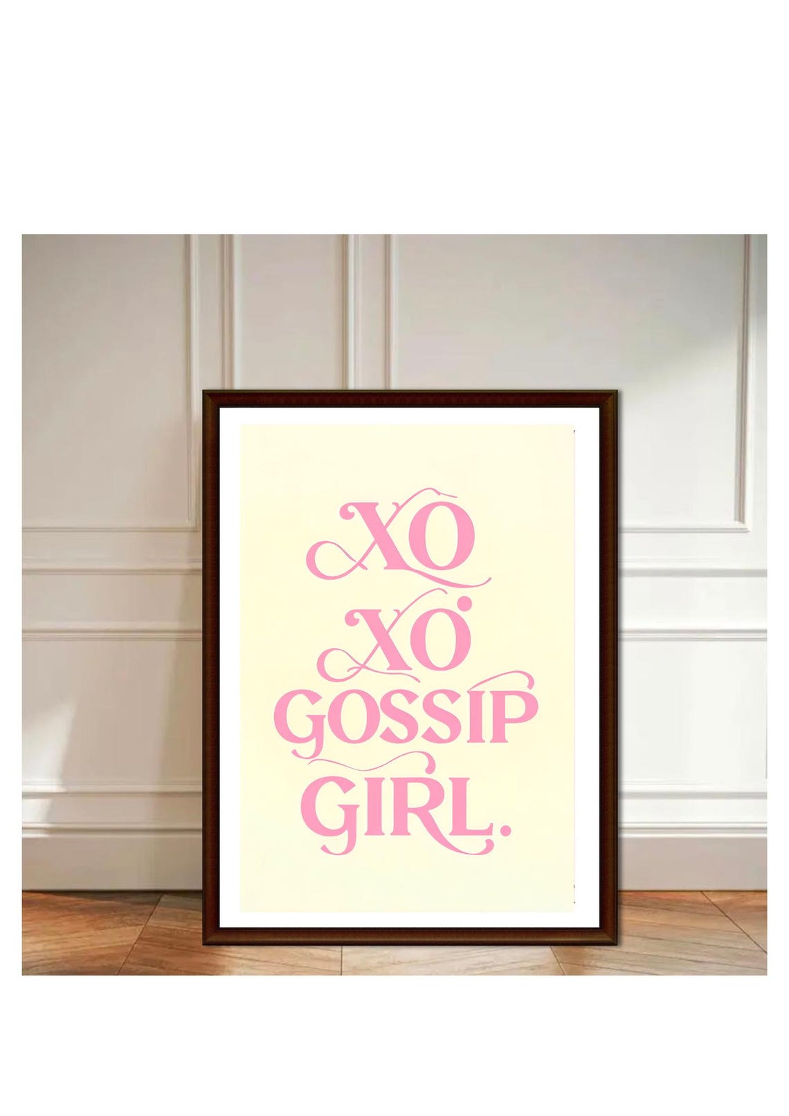 Gossip Girl Quote Wall Art Printable | XOXO Pink Poster | Teen Bedroom ...