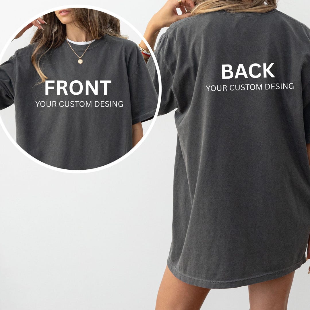 Comfort Colors® Custom Shirts, Custom Text T-shirt, Personalized Your ...