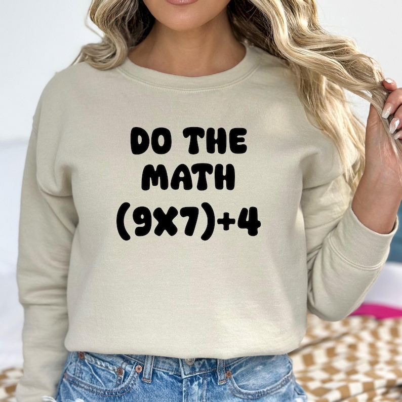 Funny Math Teacher Hoodie, 67 Meme Sweatshirt, Math Meme Graphic ...