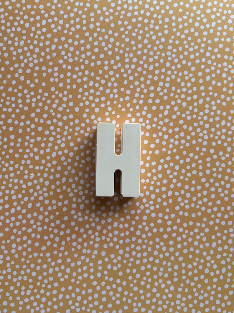 Individual Gypsum Letters | Capital Letter A-Z Plaster Block Modern ...