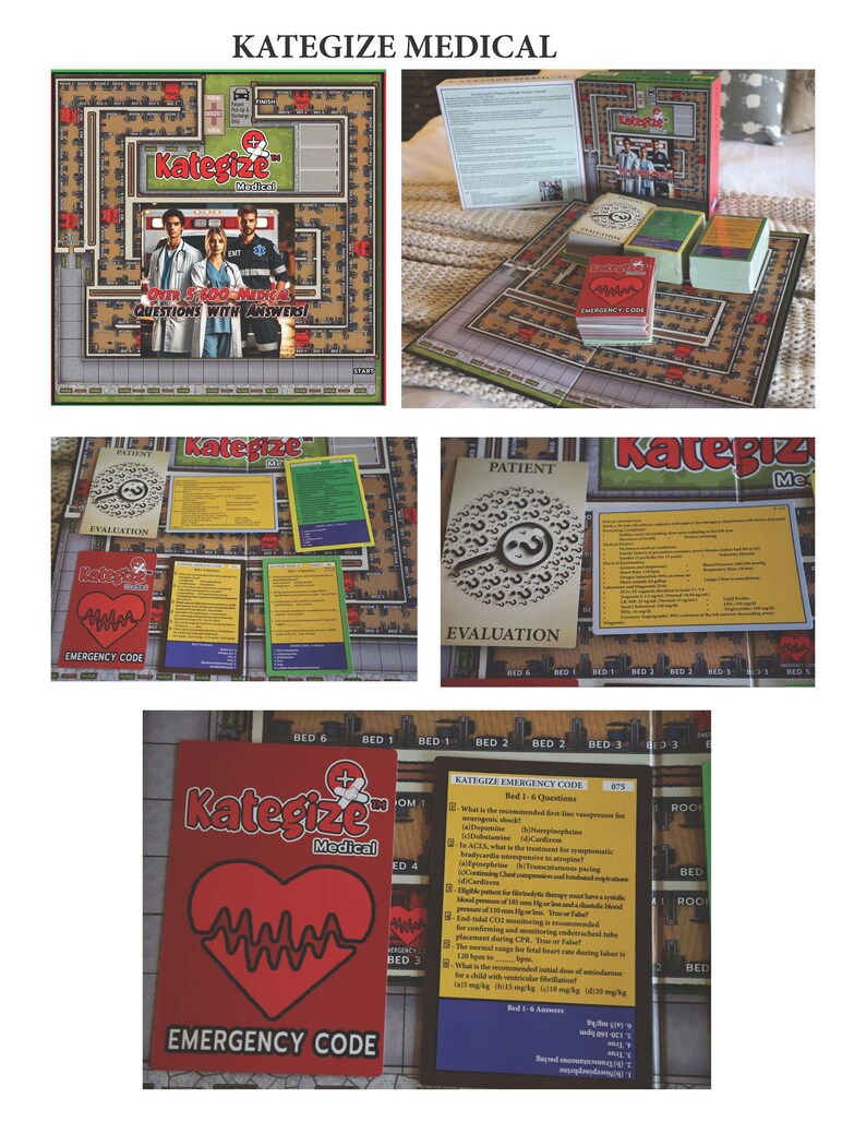 Kategize Medical Educational Board Game - Doctors, Nurses, Emts ...