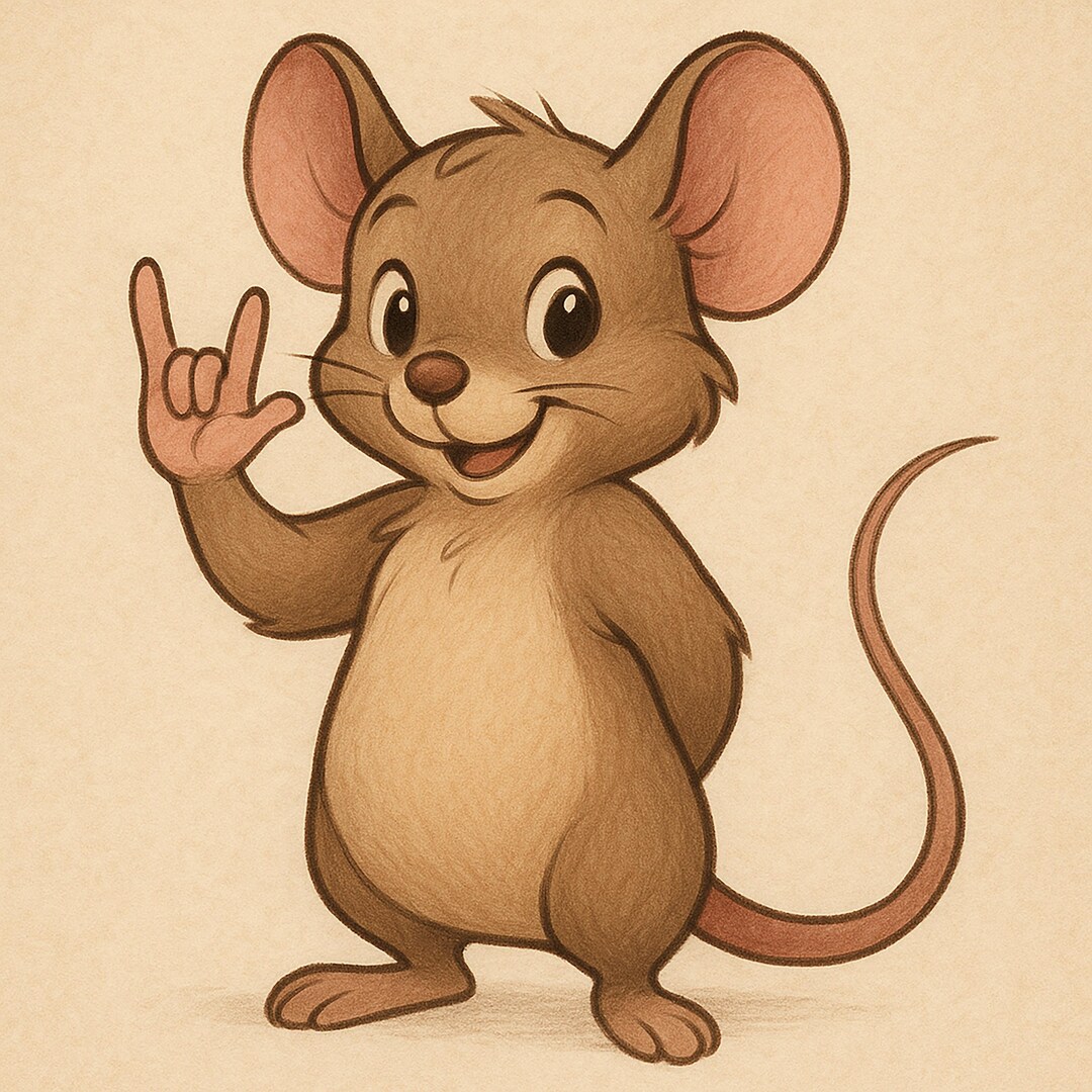 Mouse I Love You Art Digital Download - Etsy