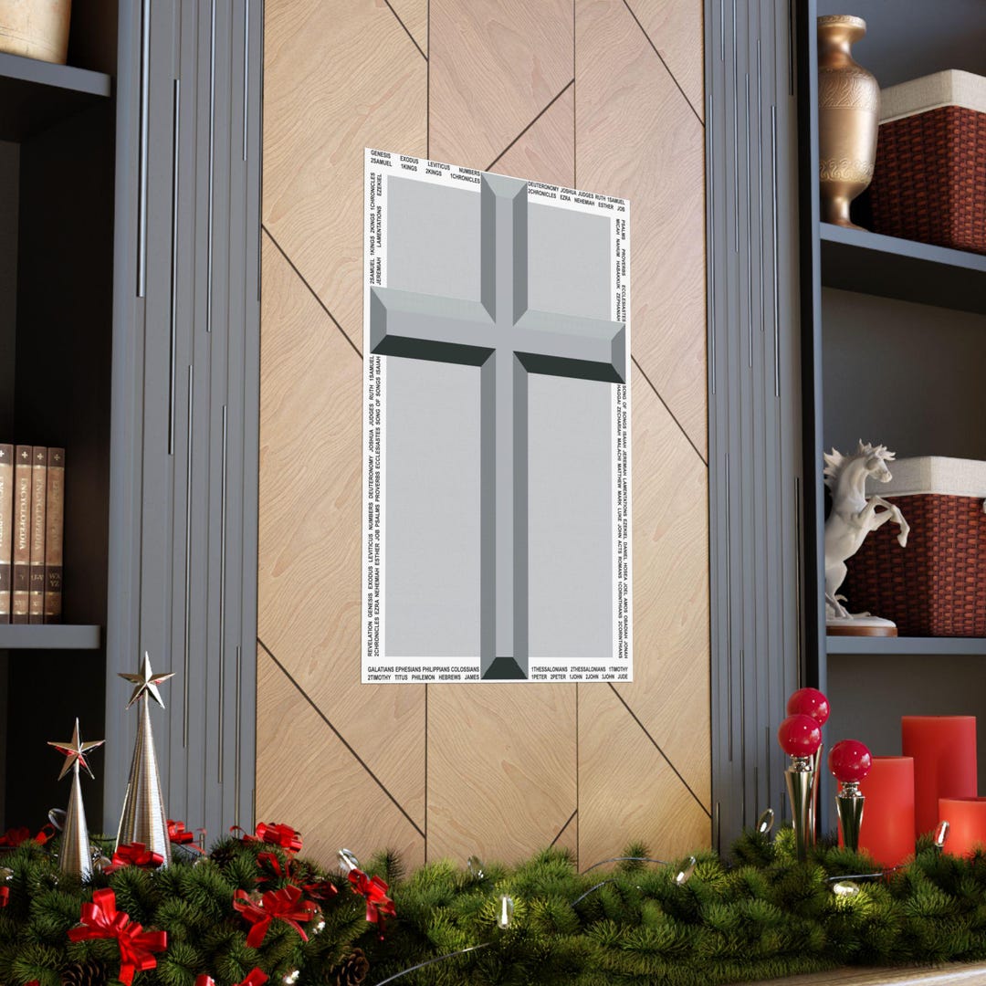 Amazing Bible Poster | Contains Every Verse of the Bible | 3D Geometric ...