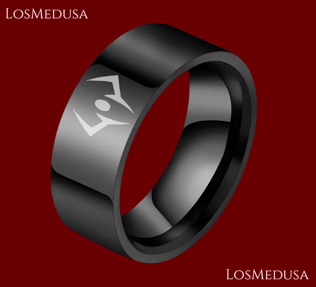 Jujutsu Kaisen Sukuna Ring Black Dead Eye Cosplay Jewelry | Unisex ...