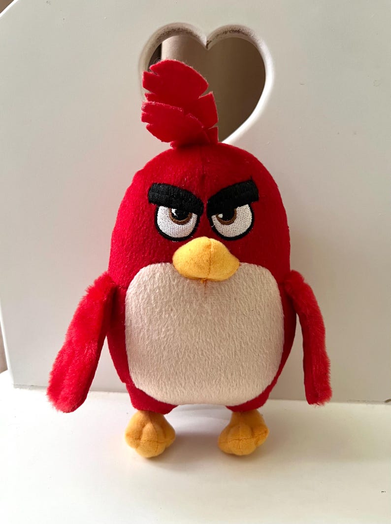 Angry Birds Red Plush Toy,18cm, Soft Collectible Character, Fan of the ...