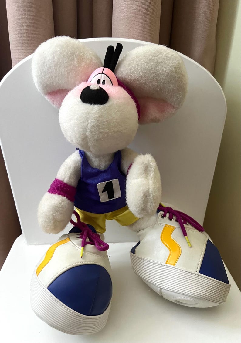 Vintage Large Diddl Maus Sport Plush Toy 1990s • Collectible German ...