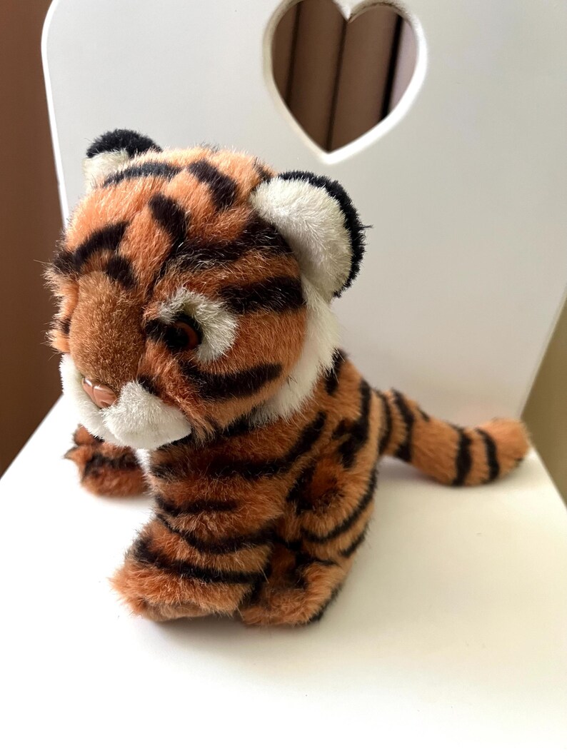 Vintage Russ Tiger Cub Plush Toy • Realistic Stuffed Animal • 19 Cm ...