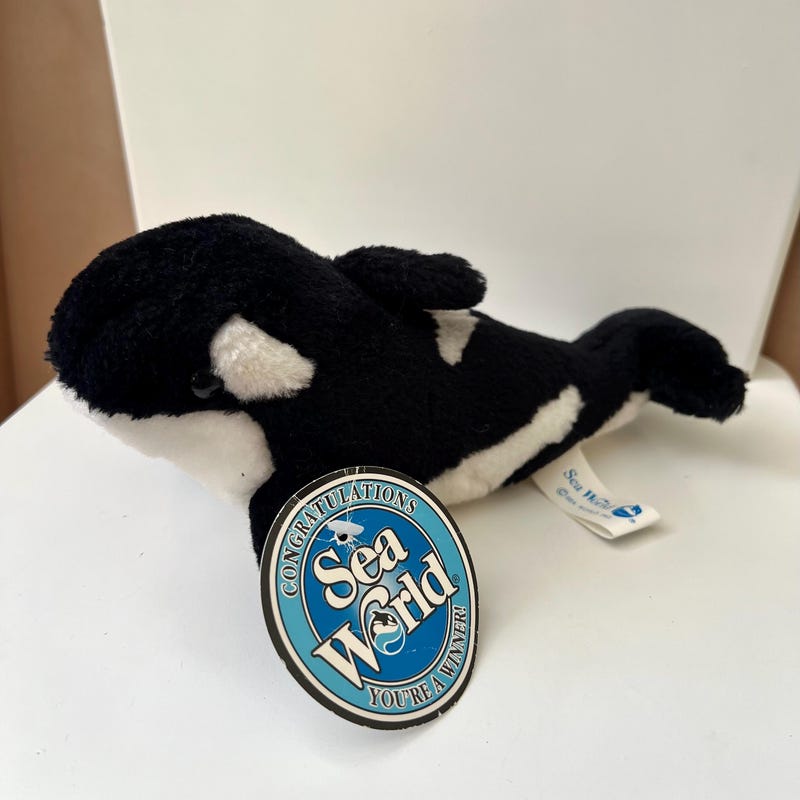 Seaworld Orca Stuffed Toy - Etsy