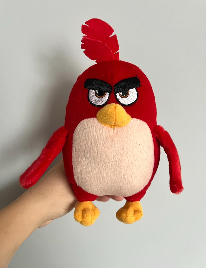 Angry Birds Red Plush Toy,18cm, Soft Collectible Character, Fan of the ...
