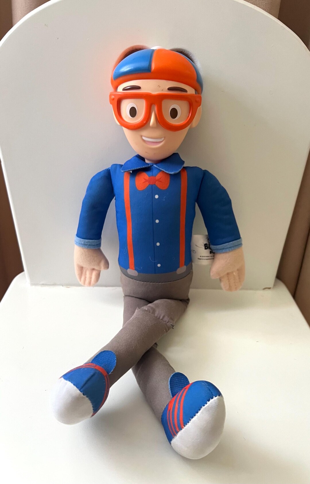 Interactive Plush Blippi Doll – Talking Soft Toy, Kids Educational ...