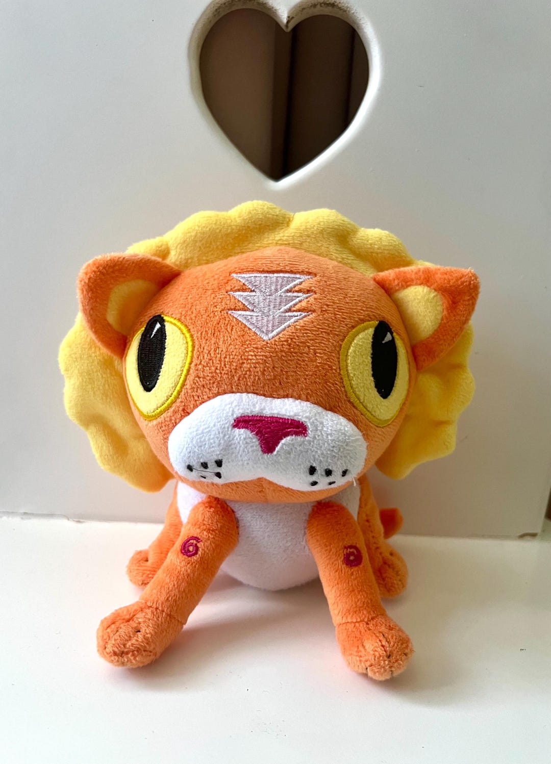 Soft Toy Llew• Orange Lion From Welsh TV Series “cyw”• 18 Cm ...
