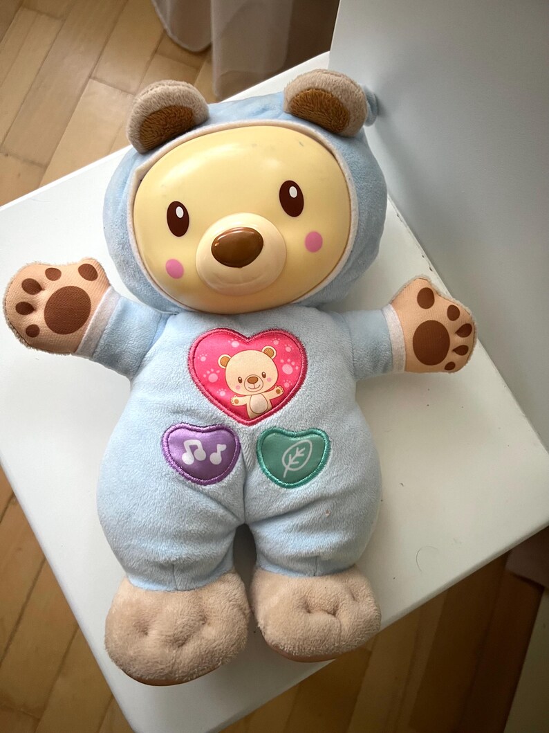 Vtech Sleepy Glow Bear • Plush Night Light Baby Toy • Lullabies ...