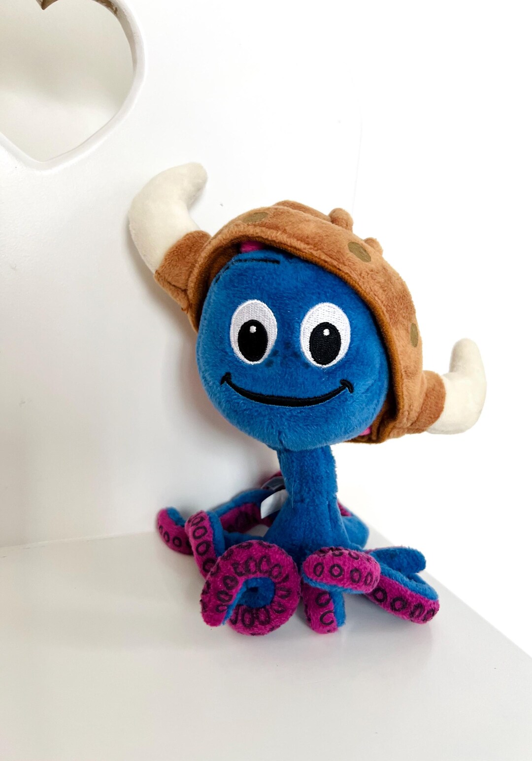 Soft Toy Octopus With Helmet 20cm | Vintage Plushie | Europa Park ...
