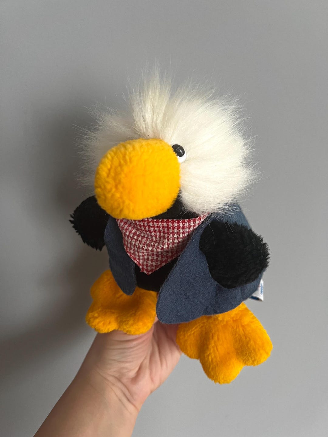 Vintage NICI Eagle Plush Toy, 20cm, Rare Collectible Stuffed Bird, NICI ...