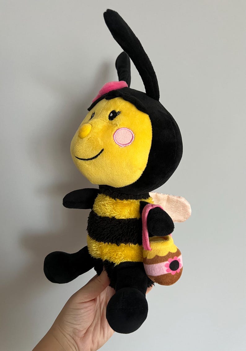 Vintage Gemaco Schweiz Bee Plush With Honey Barrel • Collectible Swiss ...
