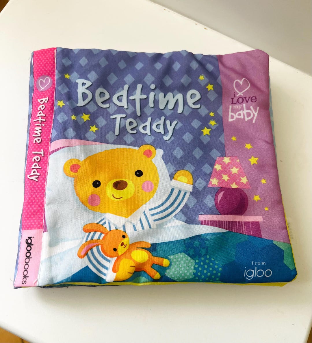 Bedtime Teddy Soft Fabric Baby Book by Igloo Books – I Love My Baby ...