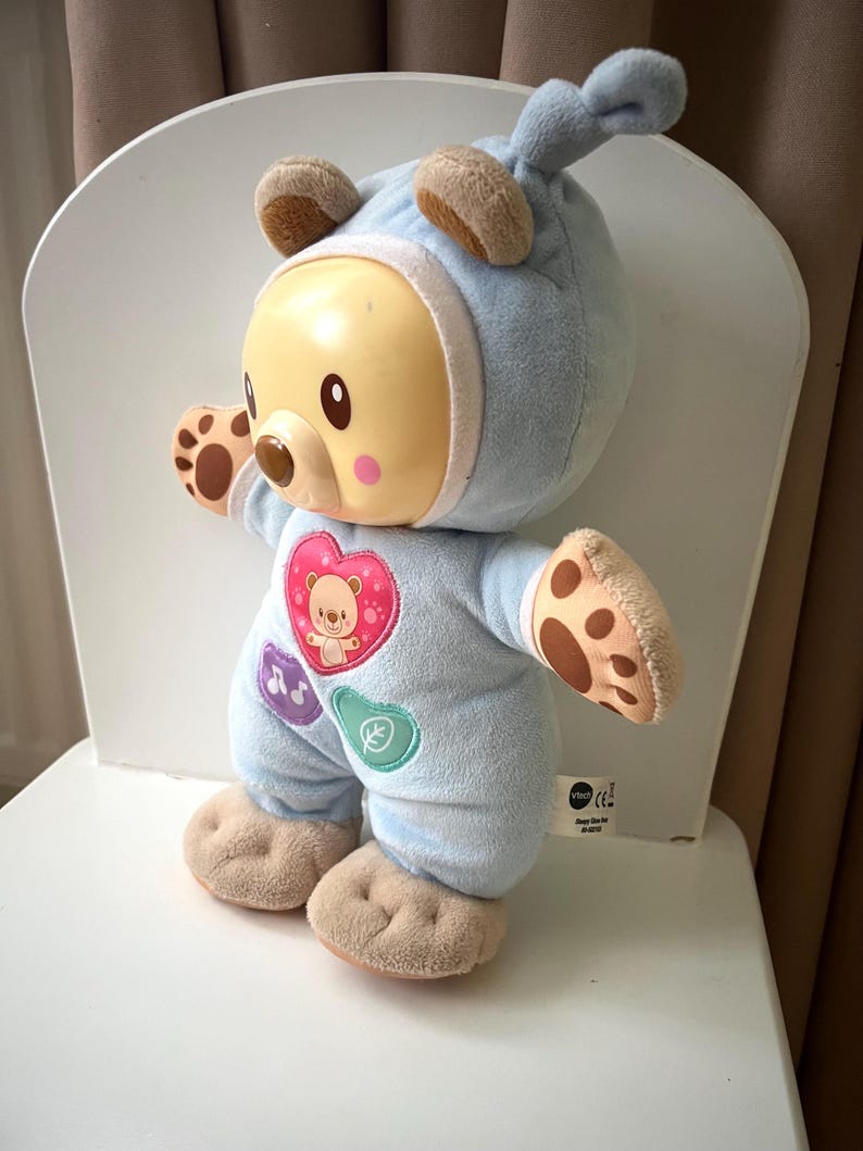 Vtech Sleepy Glow Bear • Plush Night Light Baby Toy • Lullabies ...