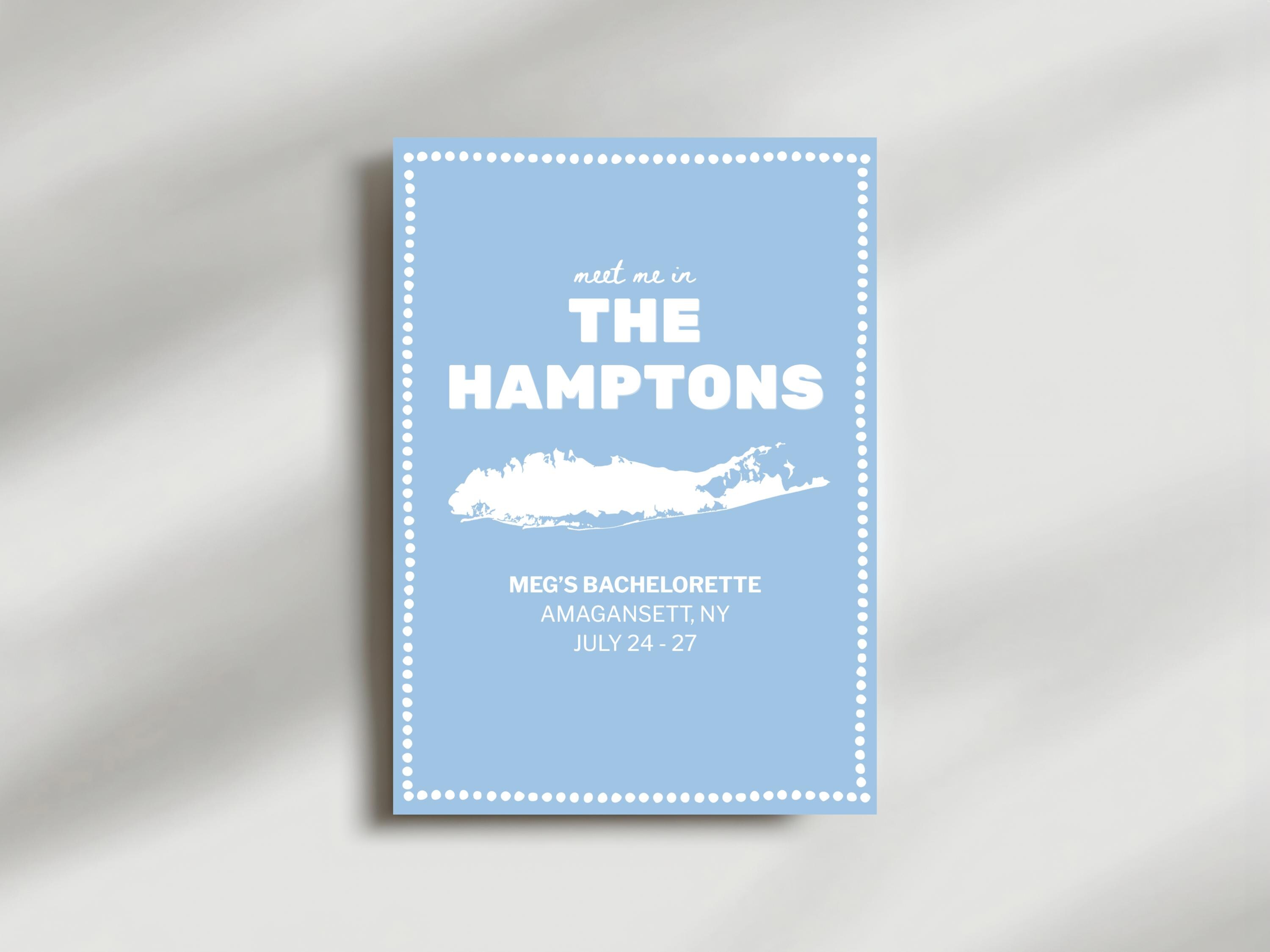 Hamptons Bachelorette Party Itinerary Template Canva I Last Sail Before ...
