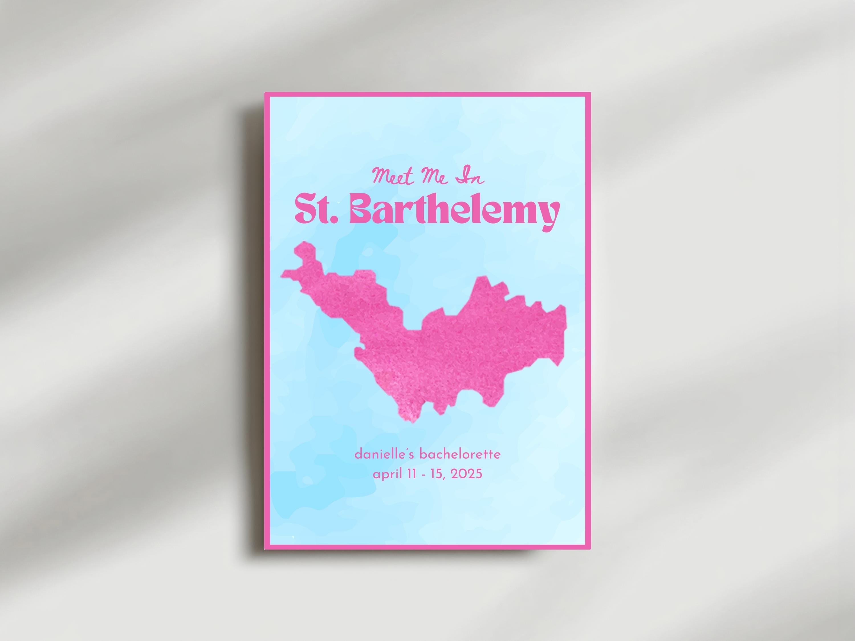St. Barths Bachelorette Party Itinerary Template I Saint Barthélemy ...