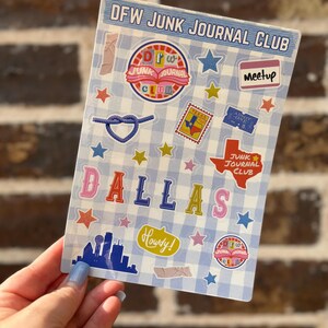 Junk Journal Club Sticker Sheet - Etsy