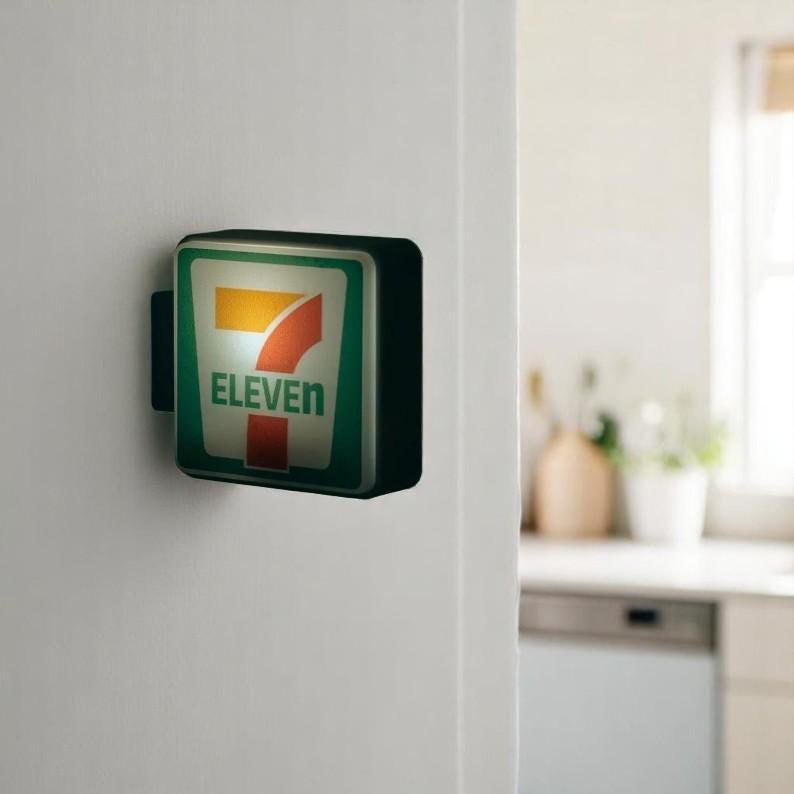 7-eleven LED Fridge Magnet | Light up Konbini Sign | Japanese ...