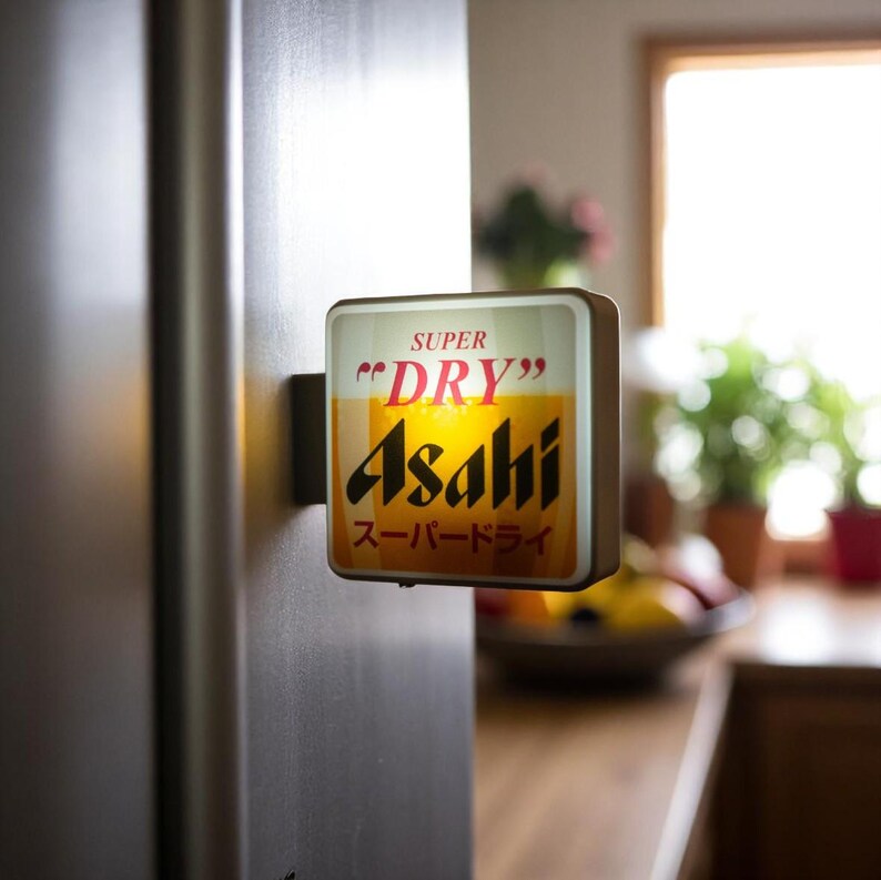 Asahi LED Fridge Magnets, Light up Japanese Train Signs, Glowing ...