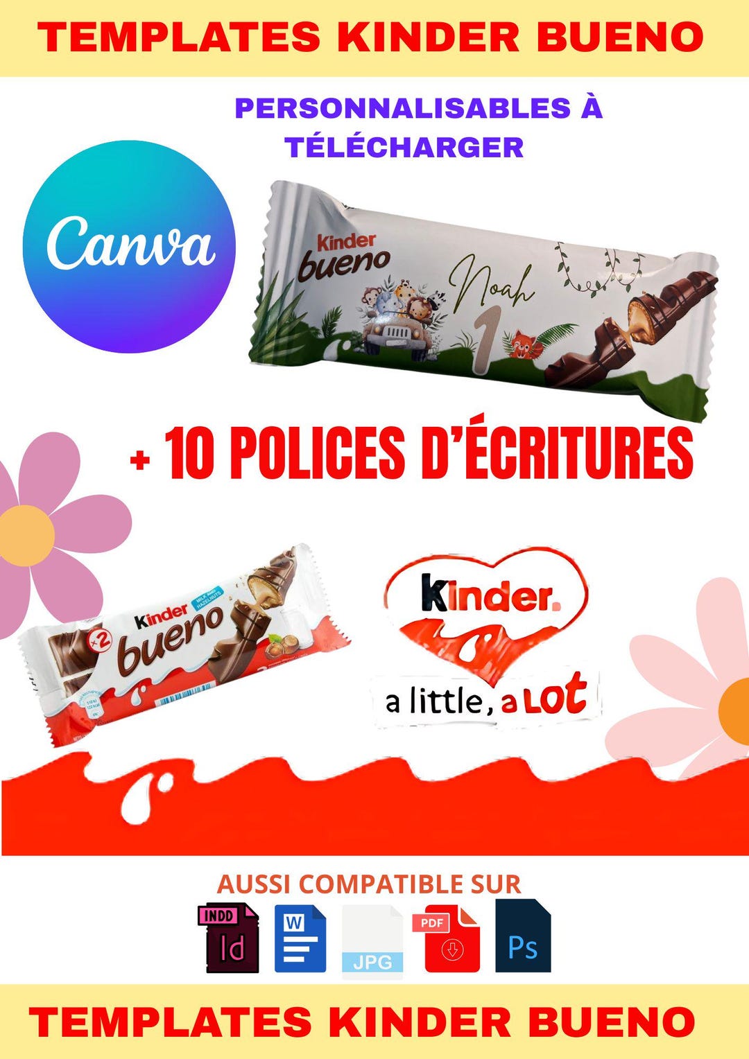 Personalized Kinder Bueno – Digital Label to Personalize and Stick ...