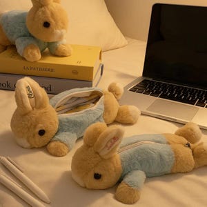 Personalized Bunny Pencil Case,custom Name Plush Pouch for Kids,back to ...