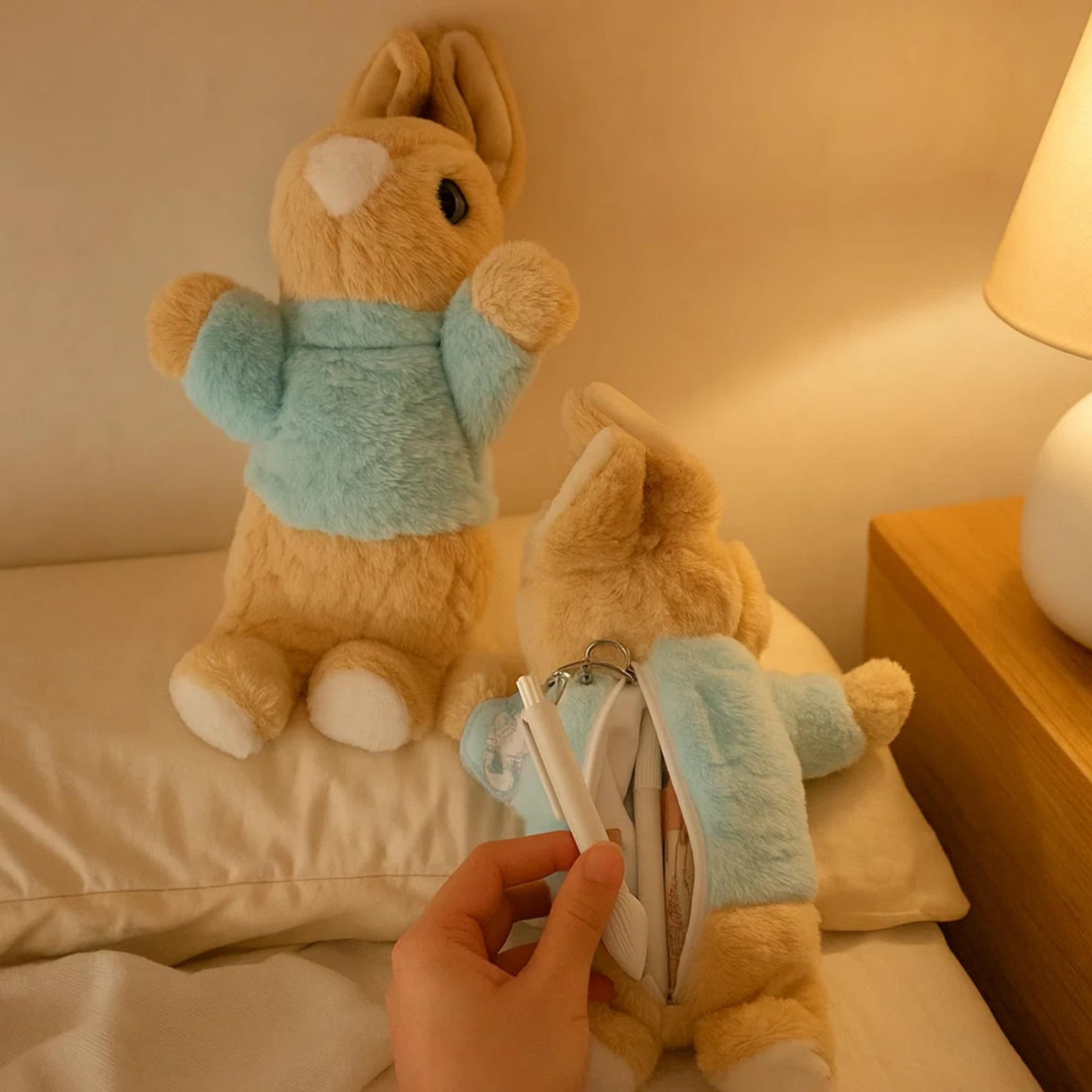 Personalized Bunny Pencil Case,custom Name Plush Pouch for Kids,back to ...