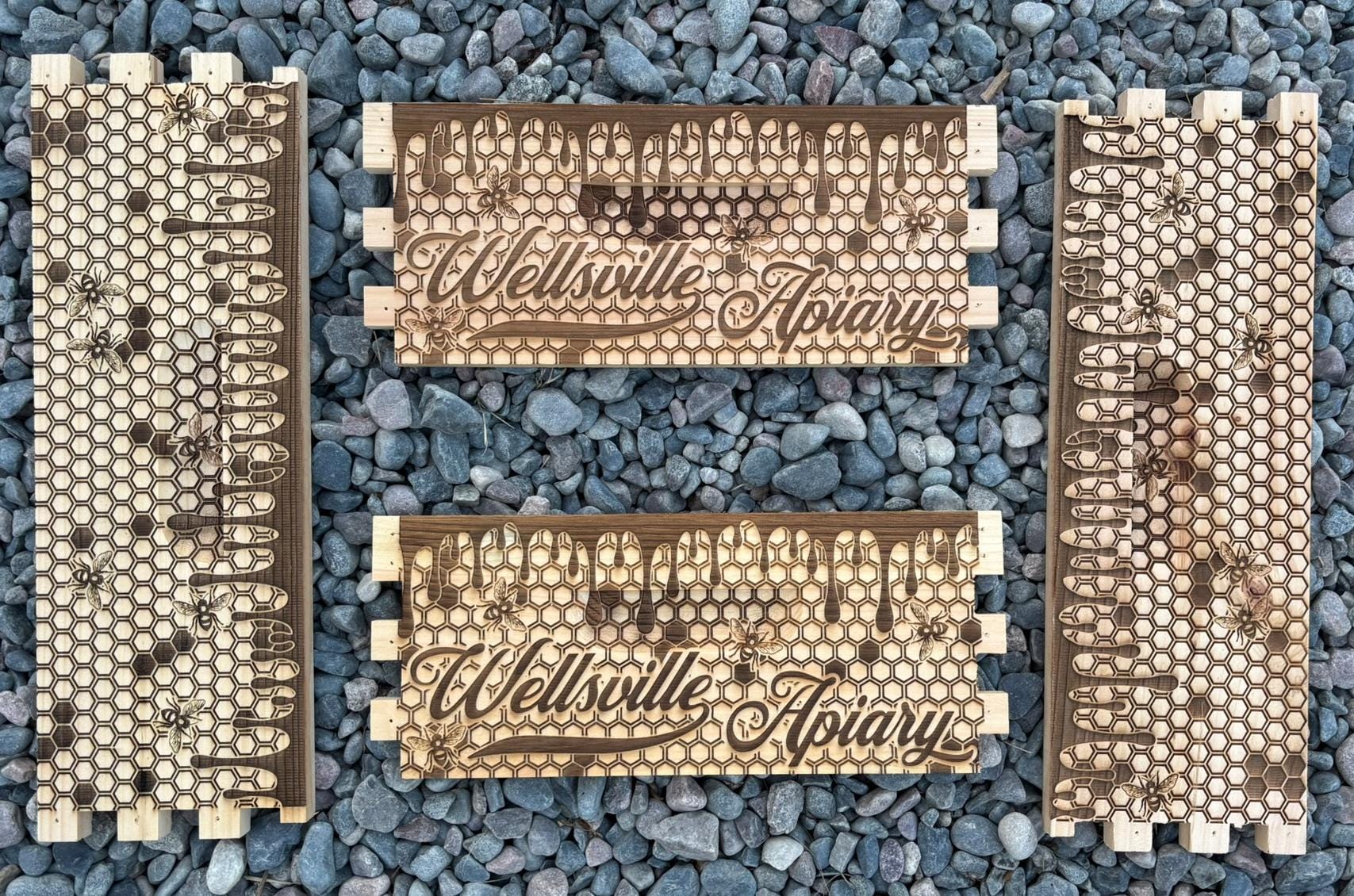 Custom Laser Engraved Bee Hive – Personalized Wooden Hive Box for ...