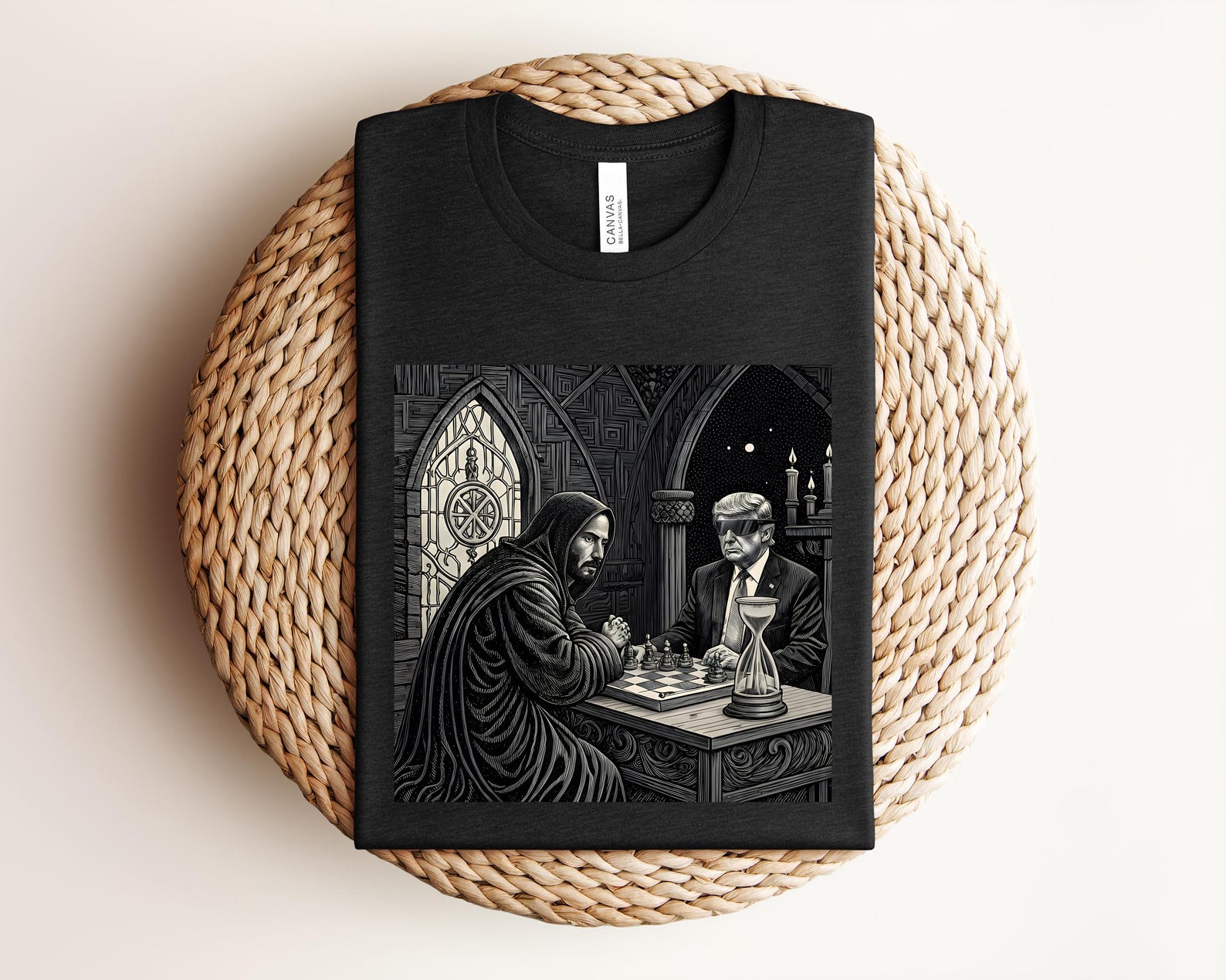 Grim Reaper Vs Businessman Chess Illustration T-shirt | Gothic Chess ...