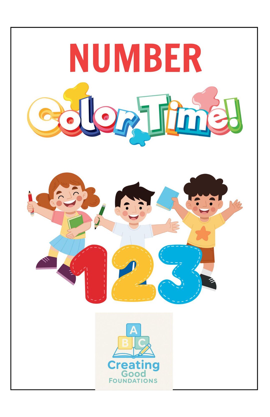 Printable Number Coloring Book for Kids – Numbers 0–9 – Educational ...