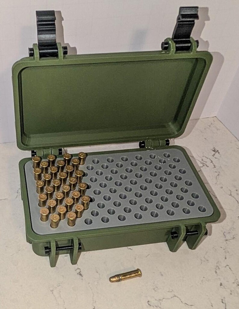 22 Long Rifle Ammo Case in Green or Black - Etsy