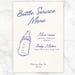 Bottle Service Sign Template, Baby Shower Bottle Service Sign Template ...