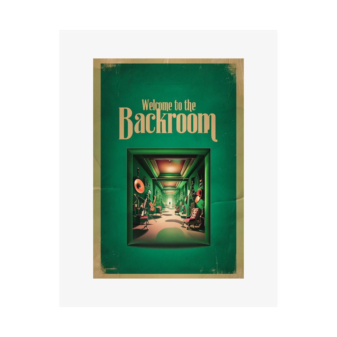 The Backrooms Retro Vintage Matte Vertical Poster, Unique Wall Art ...