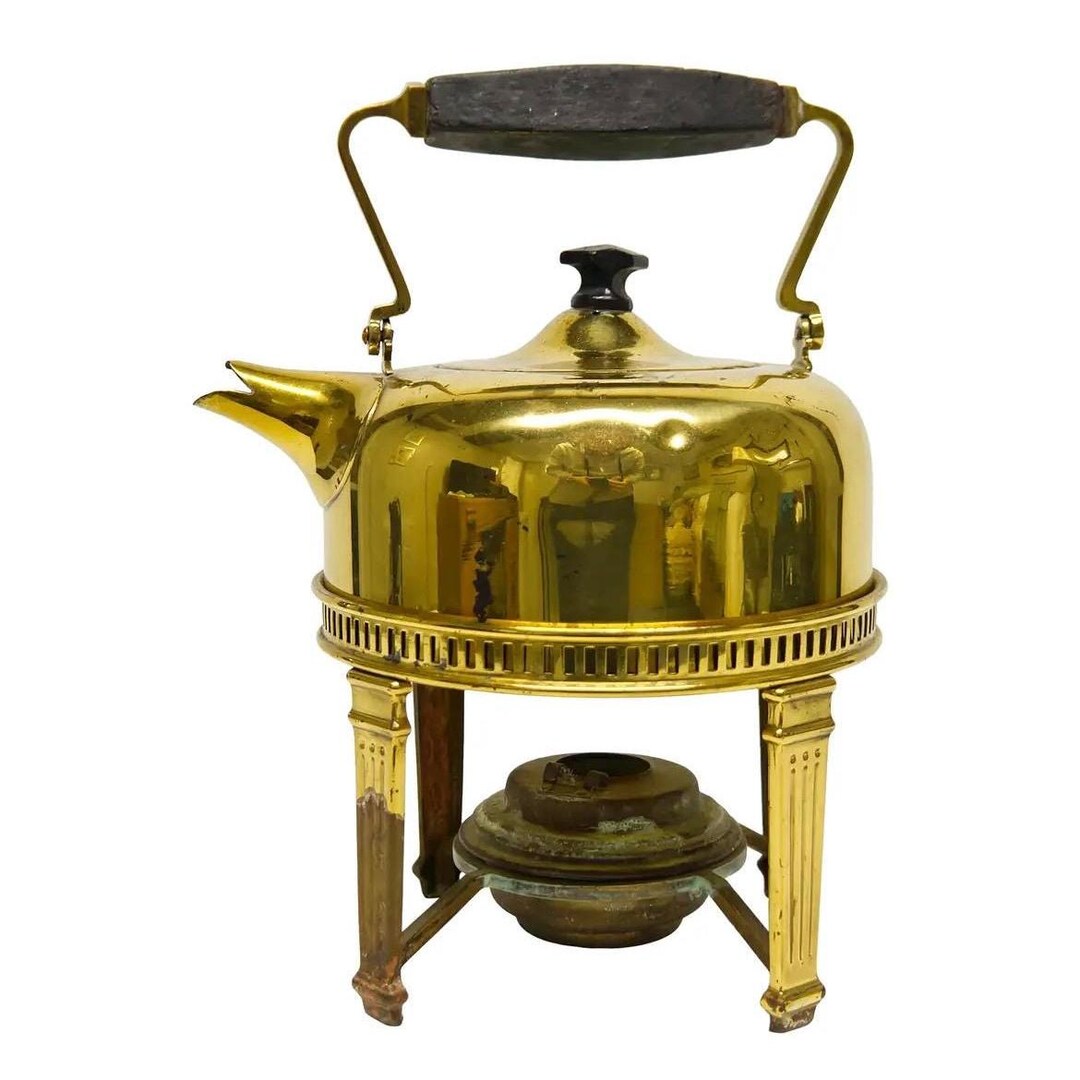 Sternau & Co New York Brass Spirit Kettle With Burner - Etsy