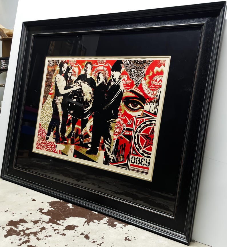 Shepard Fairey "she's Not a Planet, She's One of Us" Framed Print - Etsy