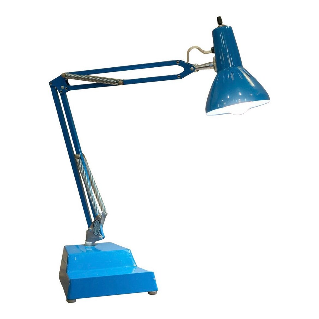 Vintage 1960s Blue LEDU Adjustable Task Lamp Made in Sweden - Etsy
