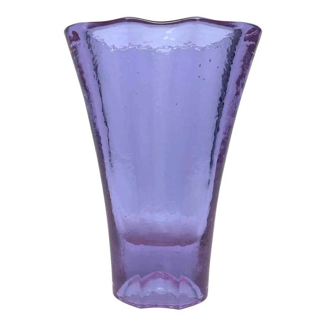 Fire & Light Glass Co Aurora Vase in Lavander - Etsy