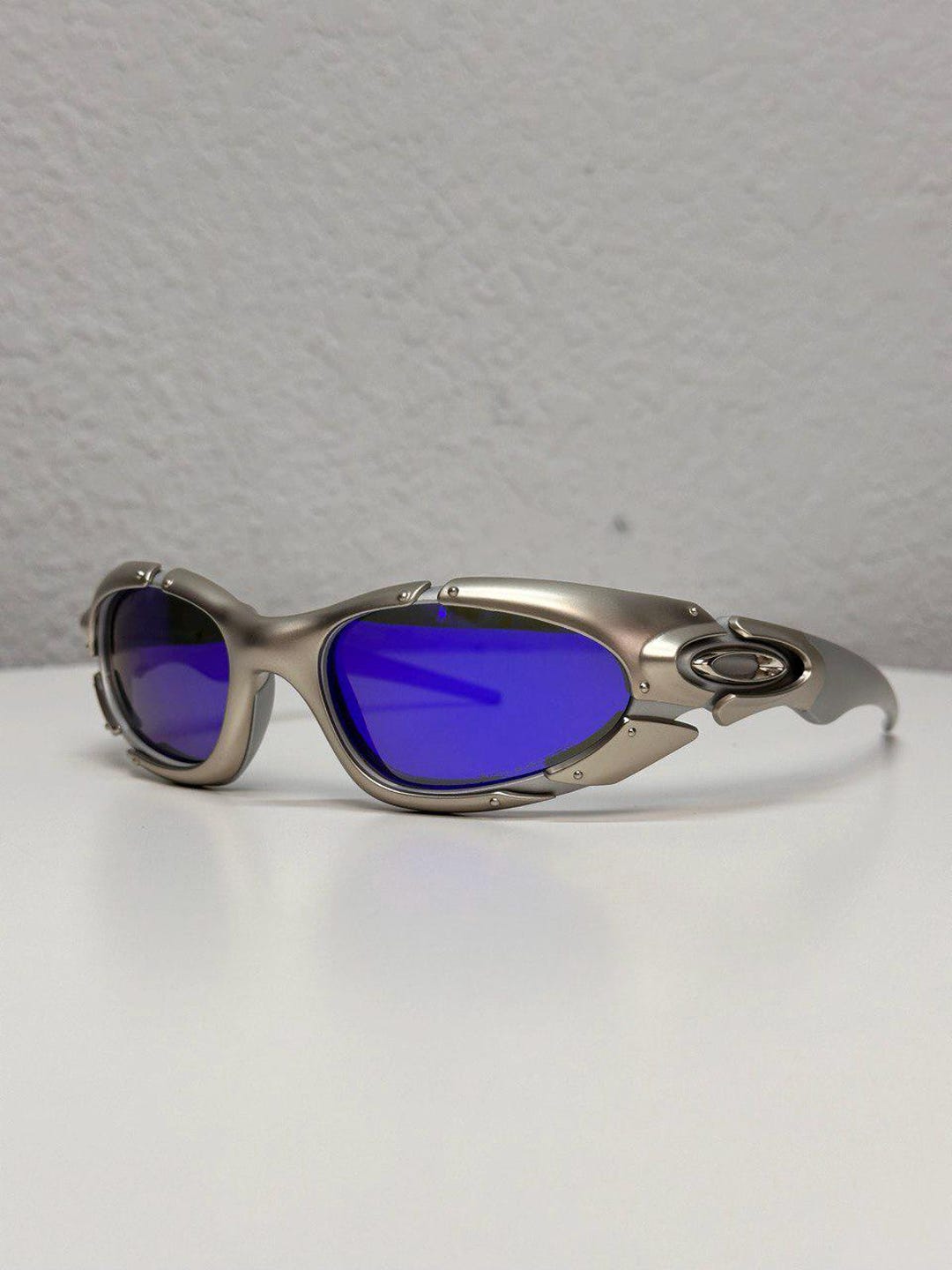 Rare VTG 90s Silver/white Glasses With Black Lenses for Outdoor ...