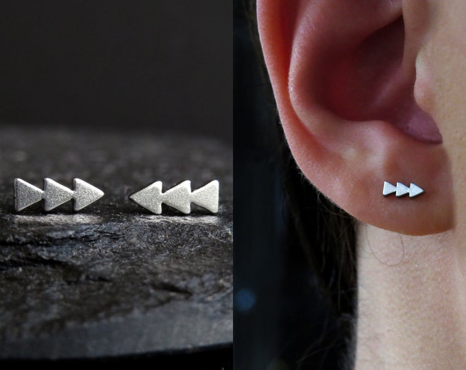 X Shape Stud Earrings / Surgical Steel Earrings / Boyfriend - Etsy