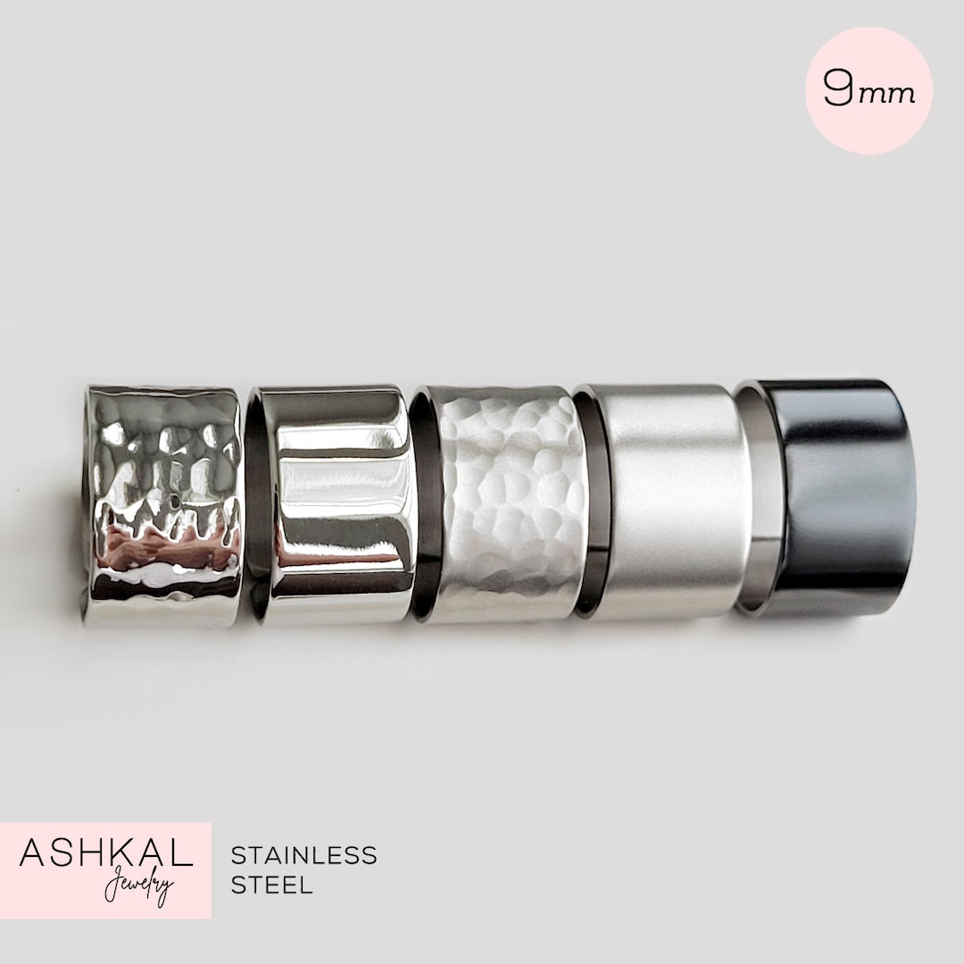 9mm Wide Stainless Steel Knuckle Ring | Stainless Steel Jewelry | Midi ...