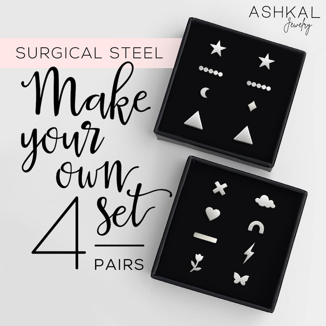 Surgical steel earrings hypoallergenic store