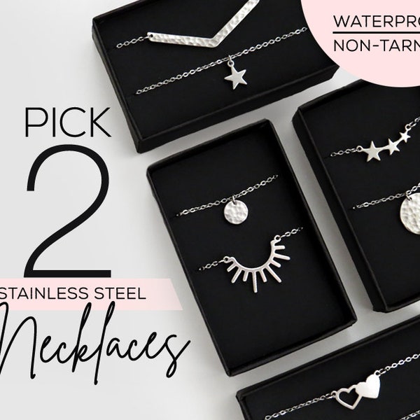 Layered Necklace Set - Etsy