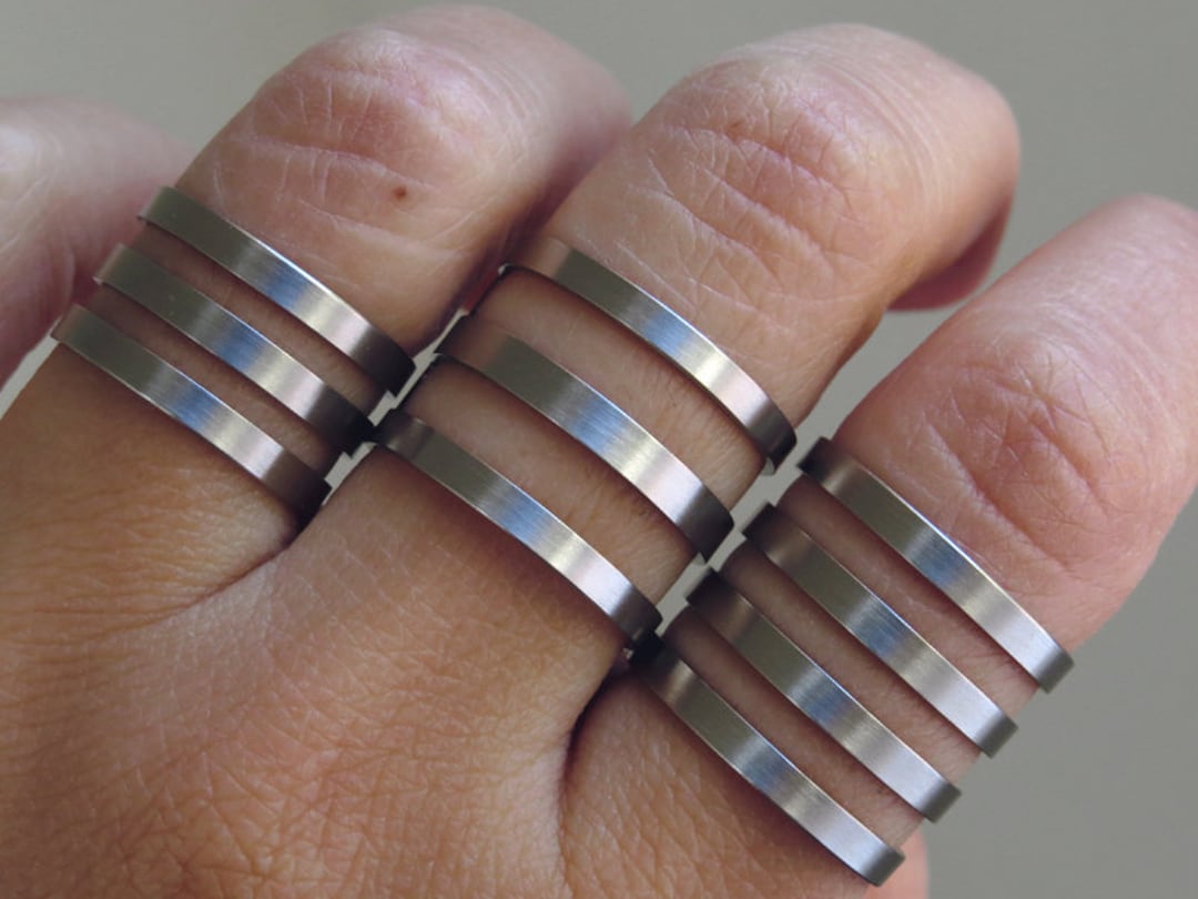 Lines Ring • Adjustable Ring Cuffs • Lines Ring • Satin Finish ...