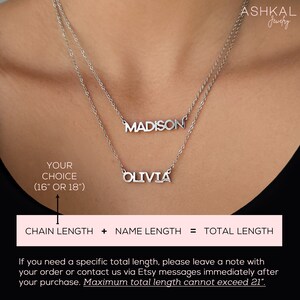 Personalized Name Necklace • Stainless Steel Silver Name Necklace ...